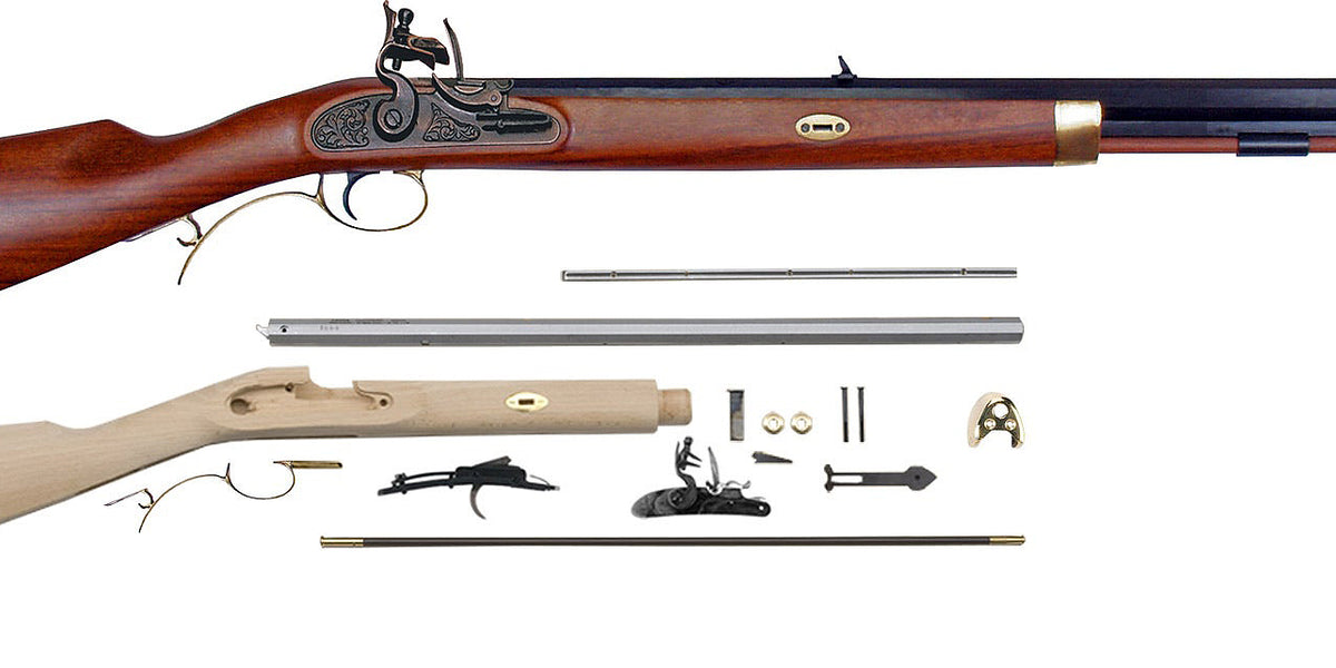 Left Hand Investarm® Hawken Carbine Rifle DIY Kit | .54 Cal Flintlock ...