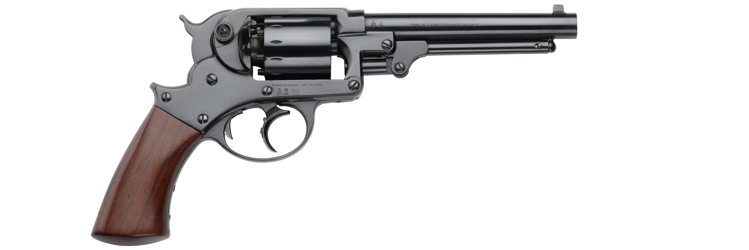 Pietta™ 1858 .44 Cal Double Action Starr Revolver | STARRD44 | Muzzle ...