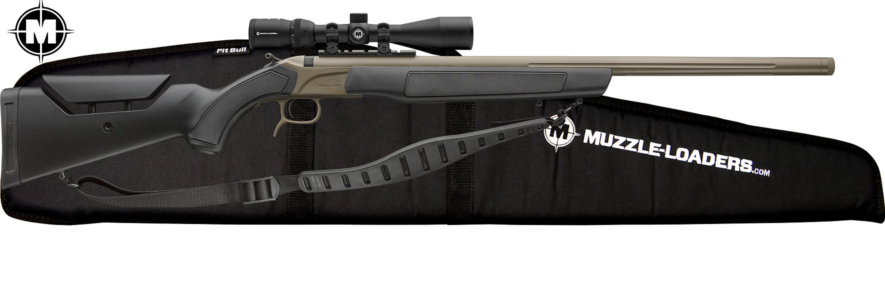 .45 Cal CVA® Accura™ LR-X Scope Combo | Black & Cerakote™ FDE | Muzzle ...