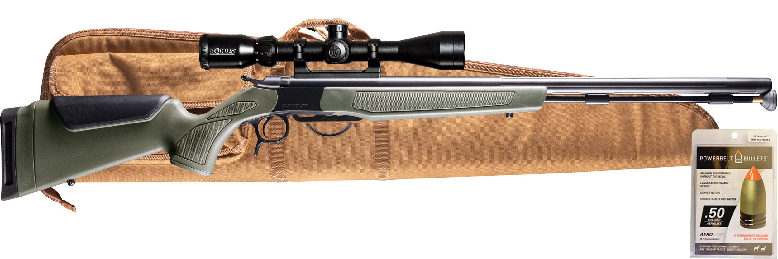 CVA® Optima™ Rifle Konus™ Scope Combo OD Green .50 Cal | PR2048NSCP ...