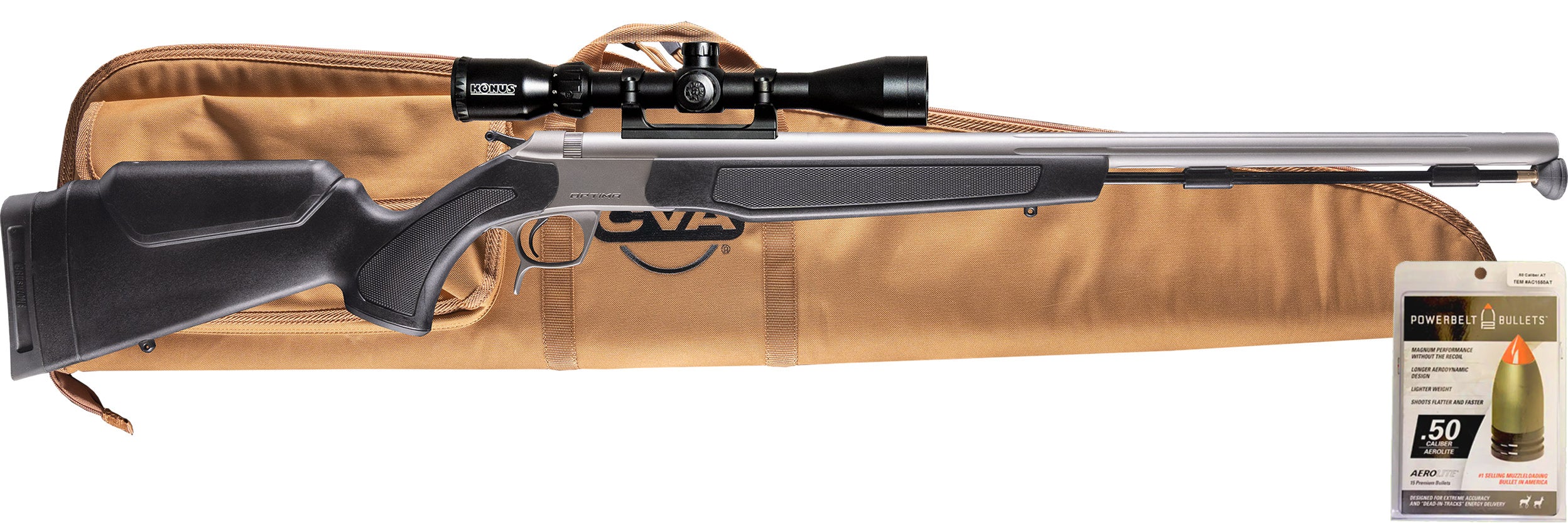CVA® Optima™ Rifle Konus Scope Package PR2050SSCP | .50 Cal | Muzzle ...
