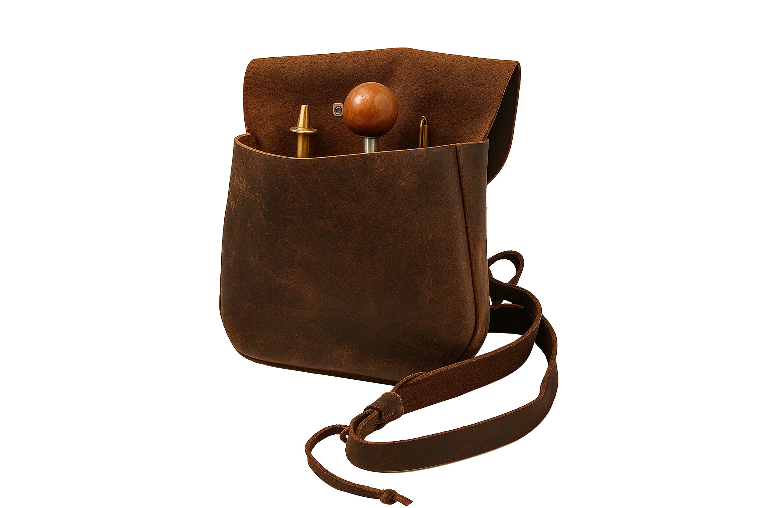 Muzzleloader Leather Possibles Shooting Bag | MZ1202 | Muzzle-Loaders.com