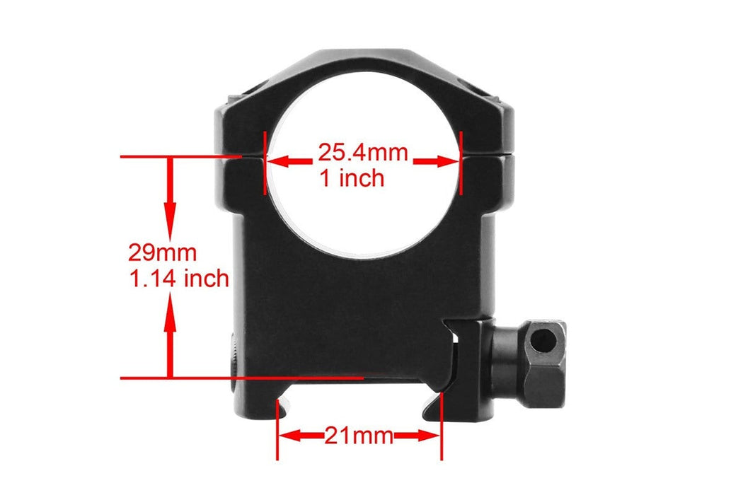 Exodus 1" Scope Rings - Weaver & Picatinny Rings | MZ19000 | Muzzle ...