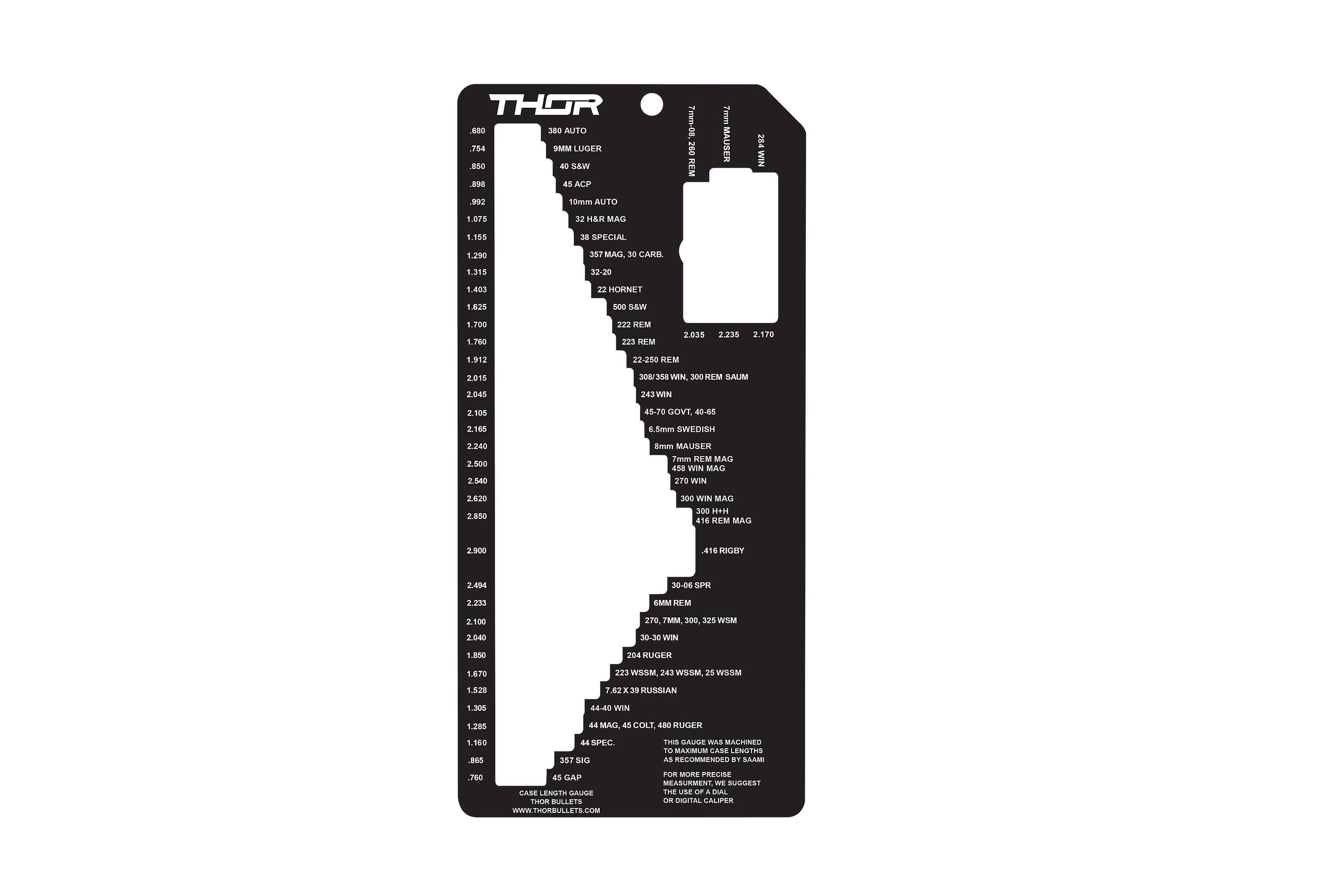 Thor® Bullet Case Gauge | TH1201 | Muzzle-Loaders.com